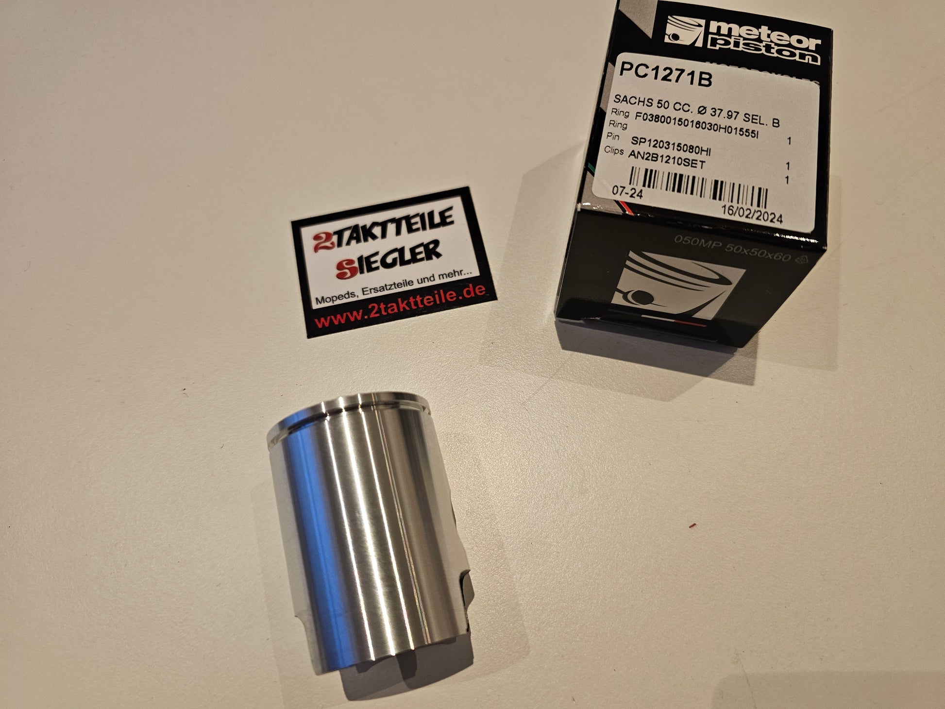Meteor Kolben 1-Ring PC1271 Sachs 505 506 Hercules Prima GT GX Mofa ...