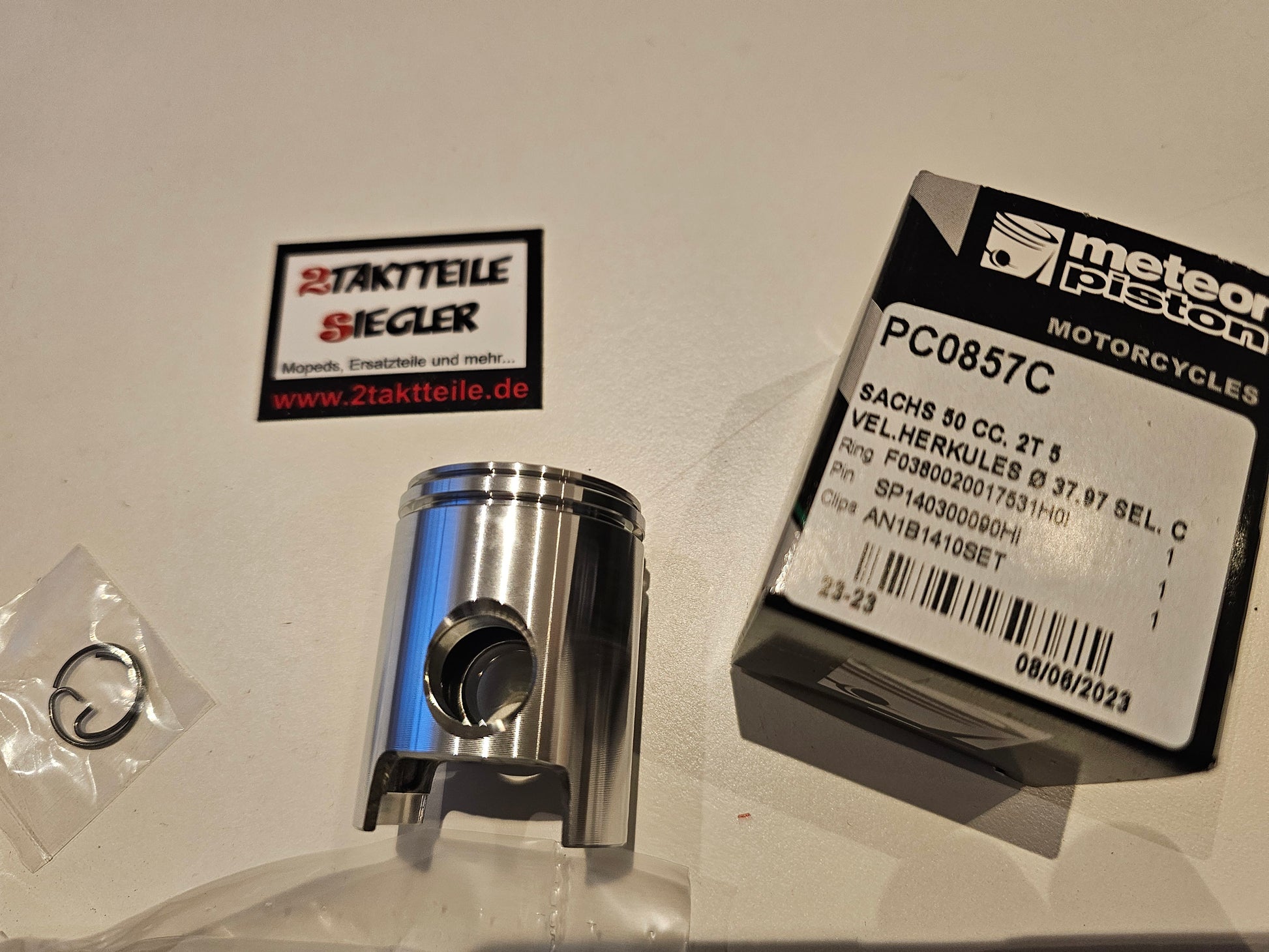 Meteor Kolben 2-Ring PC0857 Sachs 50s 501 Hercules K50 Ultra Supra 4 G ...